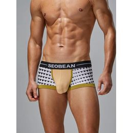 SEOBEAN Boxershorts 'Love Heart' Herren Größe XXL gold