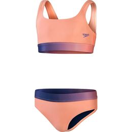 Speedo Sportbademode M&auml;dchen Gr&ouml;&szlig;e 176 dunkellila / apricot