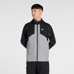 New Balance Sportjacke 'Utility' Herren Gr&ouml;&szlig;e XL grau / schwarz