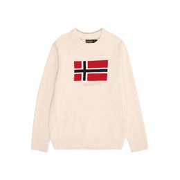 Napapijri Pullover ''K D-MURA C' Jungen Gr&ouml;&szlig;e 152 creme / dunkelrot / schwarz