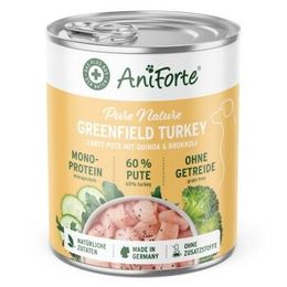 AniForte Nassfutter GreenfieldTurkey Pute 6x400 g