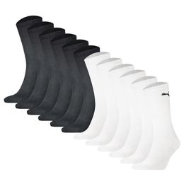 Puma Sportsocken Herren Größe 47/49 schwarz / weiß
