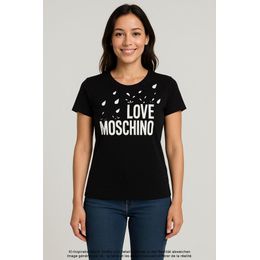 Love Moschino T-Shirt Damen Größe M Second Hand schwarz