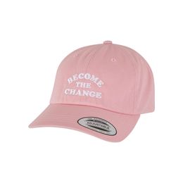 Mister Tee Cap 'Become Change' Damen Gr&ouml;&szlig;e 55/60 rosa / wei&szlig;