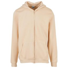 Urban Classics Zip-Up Hoodie 'Basic Essential' male Beige size XXL