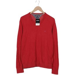 Tommy Hilfiger Pullover Herren Größe M Second Hand rot
