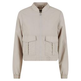 Urban Classics Ladies Short Crinkle Jacket ' ' Damen Gr&ouml;&szlig;e XL grau Sommerjacke