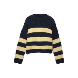 Pull&Bear Pull&bear Pullover Damen Gr&ouml;&szlig;e S dunkelblau / hellgelb