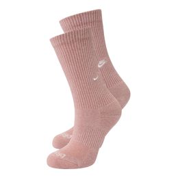 Nike Sportswear Socken 'Everyday' Damen Gr&ouml;&szlig;e 46/50 altrosa / wei&szlig;
