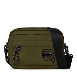 K by KARL LAGERFELD Karl Lagerfeld Crossbody Bags - IKON NYLON UMH&Auml;NGETASCHE - Gr. unisize - in Gr&uuml;n - f&uuml;r Damen