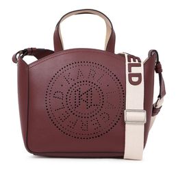 K by KARL LAGERFELD Karl Lagerfeld Shopper - K/CIRCLE KLEINE TOTE-BAG MIT LOCHMUSTER - Gr. unisize - in Rot - f&uuml;r Damen