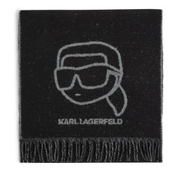 K by KARL LAGERFELD Karl Lagerfeld T&uuml;cher & Schals - IKON Schal - Gr. unisize - in Schwarz - f&uuml;r Damen