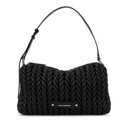 K by KARL LAGERFELD Karl Lagerfeld Hobo Bags - K/Weave mittelgro&szlig;e Schultertasche - Gr. unisize - in Schwarz - f&uuml;r Damen