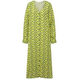 Studio Untold Kleid Damen Größe 50/52 gelb / grün Winterkleid