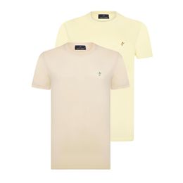 Jacey Quinn Shirt Herren Gr&ouml;&szlig;e L beige / pastellgelb
