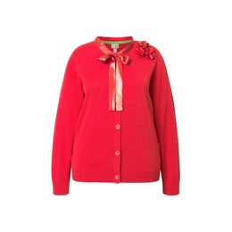 Ulla Popken Knit Cardigan female Red size 46-48