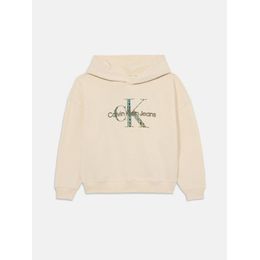 Calvin Klein Sweatshirt 'EMBRO' boy Beige size 116