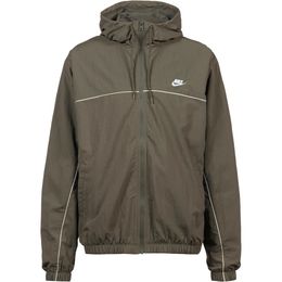Nike Sportswear Jacke 'Club Athlete' Herren Gr&ouml;&szlig;e XS khaki / schwarz / wei&szlig;