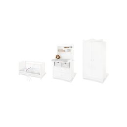 Pinolino Kinderzimmer-Set Florentina breit inkl. breitem Regalaufsatz, 4-tlg. | Gr.: onesize