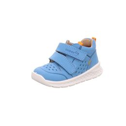 Superfit Leder-Sneakers "Breeze" in Hellblau | Gr.: 25