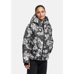 Marikoo Damen Winterjacke "Samuiaa XVI"schwarz flower, Gr. L, Obermaterial: 100% Polyester; Futter: 100% Polyester; Wattierung: 100% Polyester;