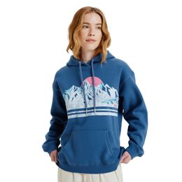 Kapuzensweatshirt Roxy "Surf Stoked Brushed Vt", Damen, Gr. L, vintage indigo, 60% Baumwolle, 40% Polyester, Sweatshirts