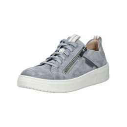 Sneaker Legero "Legero Sneaker Veloursleder", Damen, Gr. 38,5, blau (hellblau), Veloursleder, Schuhe Sneaker