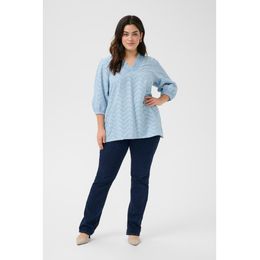 Kaffe curve Langarm-Bluse KCvitana Regular fit in Soft Chambray | Gr.: 44