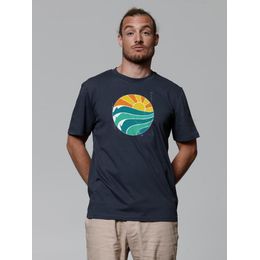 wat? Apparel T-Shirt Summer Sun in India Ink Grey | Gr.: 58