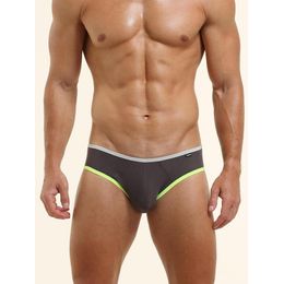 SEOBEAN Slip 'Colourway Contrast Nylon Brief' Herren Größe M grau