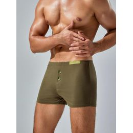 TAUWELL Boxershorts Herren Größe M dunkelgrün