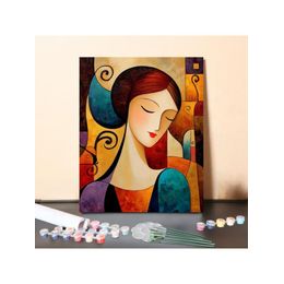 ARTNANAS DIY Malen nach Zahlen Set-"Sanfte Ruhe" | Gr.: 30x40 mit Rahmen