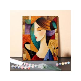 ARTNANAS DIY Malen nach Zahlen Set-"Stille Sch&ouml;nheit" | Gr.: 40x50cm mit Keilrahmen nicht ges