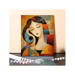 ARTNANAS DIY Malen nach Zahlen Set-"Innigkeit" | Gr.: 40x50cm mit Keilrahmen nicht ges