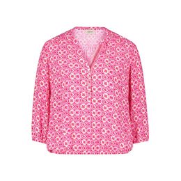 Cartoon Casual-Bluse mit Muster in Pink/Rosa | Gr.: 40