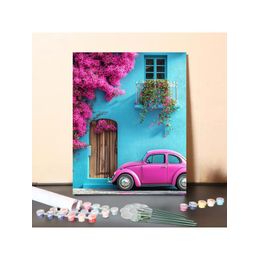 ARTNANAS DIY Malen nach Zahlen Set-"Sommerflair" | Gr.: 30x40 mit Rahmen