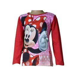 Disney Minnie Mouse Langarmshirt Minnie Mouse in Rot | Gr.: 110