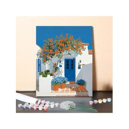 ARTNANAS DIY Malen nach Zahlen Set-"Gartenpforte" | Gr.: 30x40cm mit Keilrahmen nicht ges