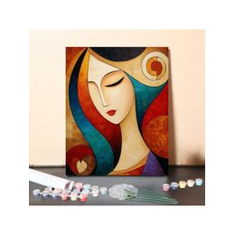 ARTNANAS DIY Malen nach Zahlen Set-"Farbtr&auml;ume" | Gr.: 40x50cm mit Keilrahmen nicht ges