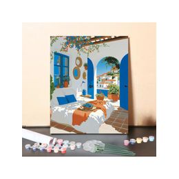 ARTNANAS DIY Malen nach Zahlen Set-"Sommermorgen" | Gr.: 40x50cm mit Keilrahmen nicht ges