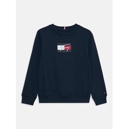 Tommy Hilfiger Sweatshirt 'Script Flag Sweat Junior' boy Blue size 110