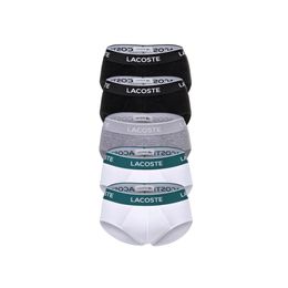 Lacoste Slip 5er Pack in Schwarz/Grau/Wei&szlig; | Gr.: L