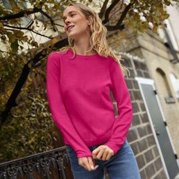 LANDS' END Merino-Pullover, Damen,  Pink, Wolle, by Lands' End