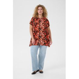Kaffe curve Tunika KCami A-shape in Grenadine Leopard Print | Gr.: 48
