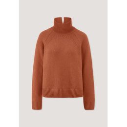hessnatur Strick Pullover in rotorange | Gr.: S