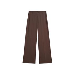 Bershka Pleated Pants female Brown size 32