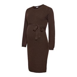 MAMALICIOUS Umstand Strickkleid 'MLRITA' Damen Größe 36 dunkelbraun Winterkleid