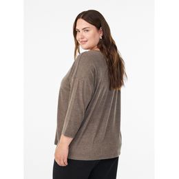 Flash By Zizzi Pullover 'Flrosey' Damen Gr&ouml;&szlig;e M mokka