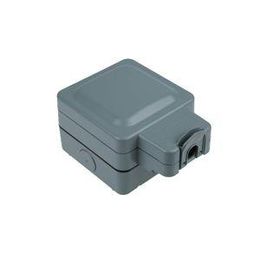 MK Electric Gesicherter Abzweigschalter 1x EIN-AUS rastend B&uuml;ndige Montage 13A 250V Grau - K56410GRY