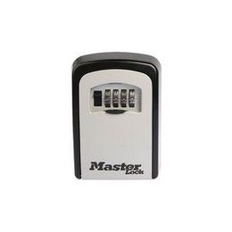 Master Lock Kombinations-Schl&uuml;sseltresor, schwarz und silber, 85 x 119mm - 5401EURD